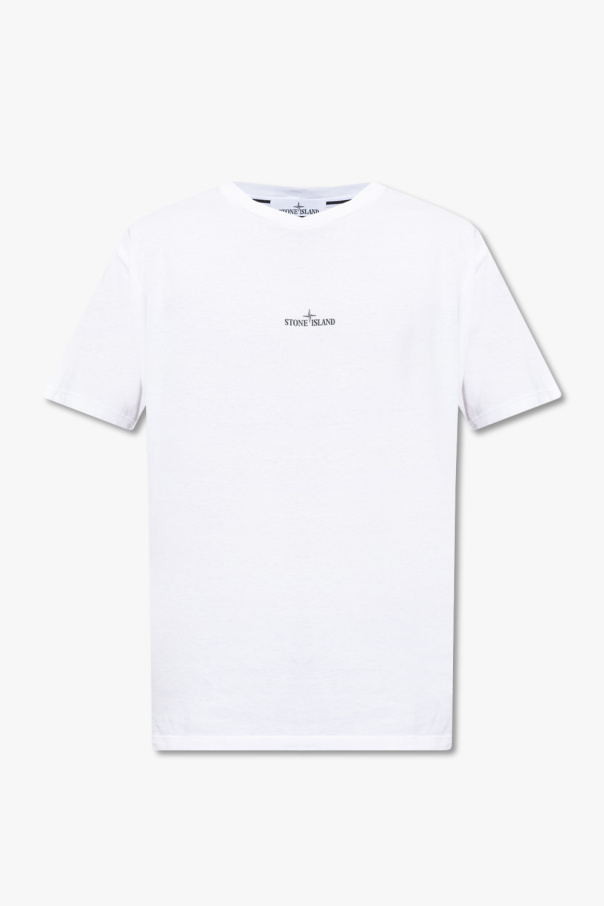 White T - shirt Logo with logo Stone Island White T - shirt Logo with logo Stone Island